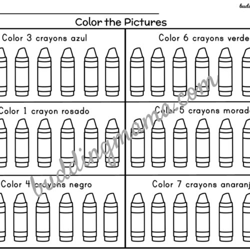 Spanish Colors Printable Pack – Budding Mama