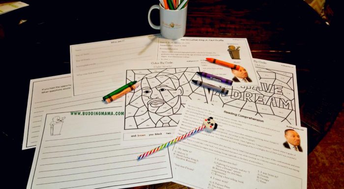 Martin Luther King Jr. History Worksheets [Free Download] – Budding Mama