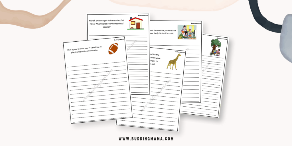 Explore the Power of Words: 20 FREE Kids Writing Prompts – Budding Mama
